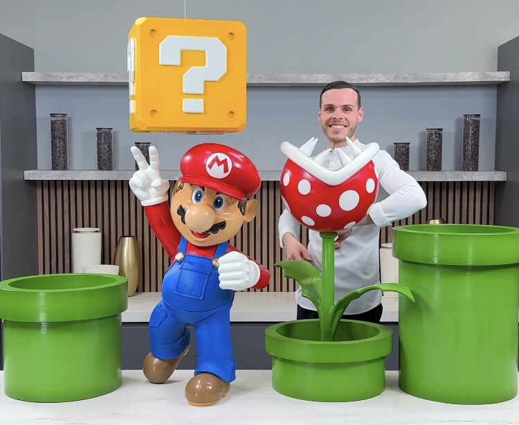 Amaury Guichon deslumbra al mundo con escultura de chocolate de Mario ...